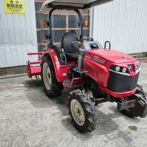 中古トラクター三菱GS232★視察可能！★キャノピー パワステ 逆転 自動水平 倍速 R140A ロータリー 現状渡し 中古 ...